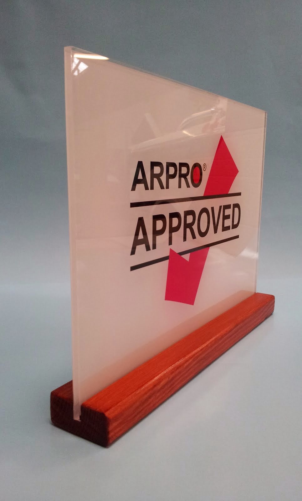 The Green I Signs Blog: Free standing approved supplier plaques on ...