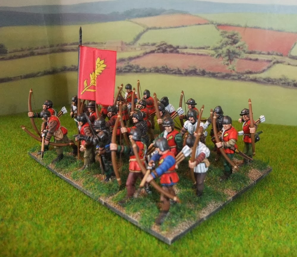 Analogue Hobbies: From KevH: 28mm Wars of the Roses Archers (133 points)