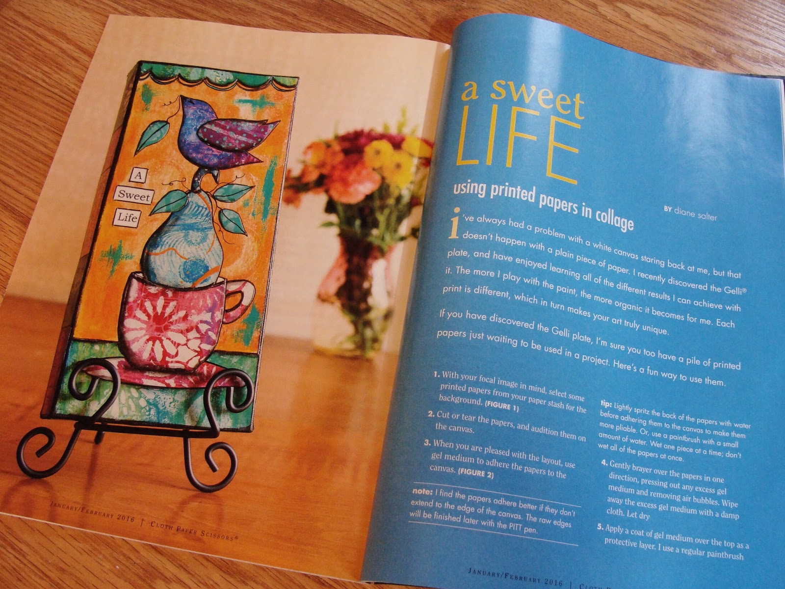 My Art Journal: See Me in Cloth Paper Scissors!