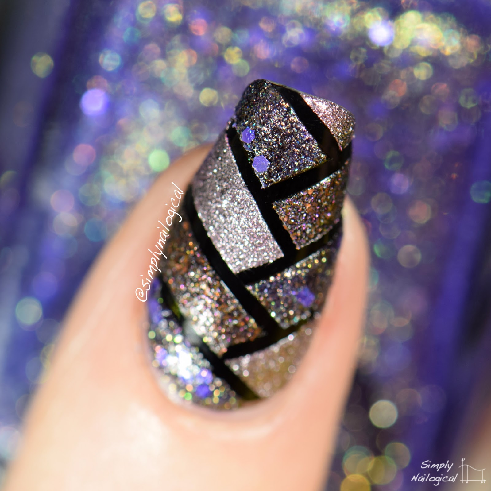 Simply Nailogical: Textured fishtail braid nails