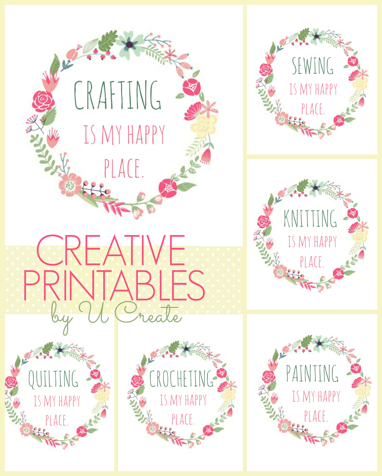 Free Printables: Happy Place | U Create | Bloglovin’