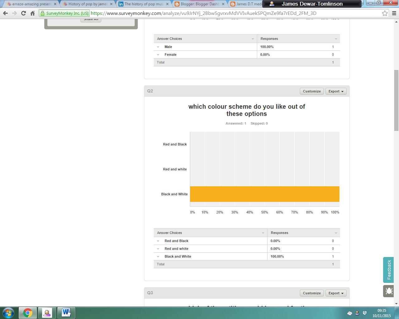 James D T Media Studies Blog 0057 Survey Monkey Results James D T Media Studies Blog 0057 Survey Monkey Results