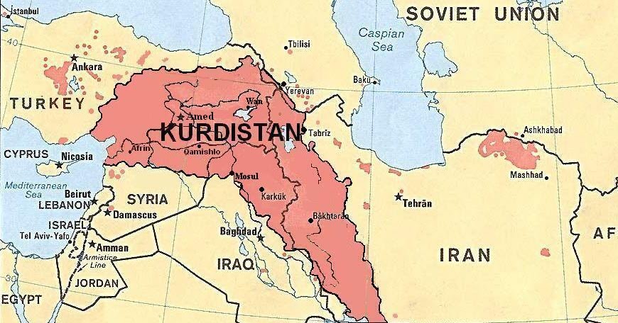 Kurdish Cultur: Population of Greater Kurdistan and the estimated ...