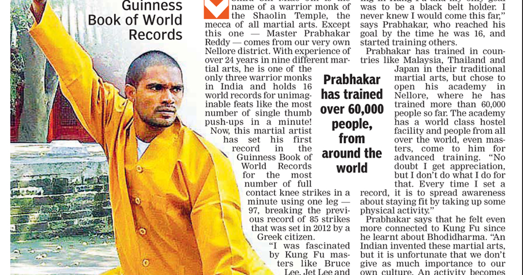Master Prabhakar Reddy: Indian Guinness World Records Holder Master ...