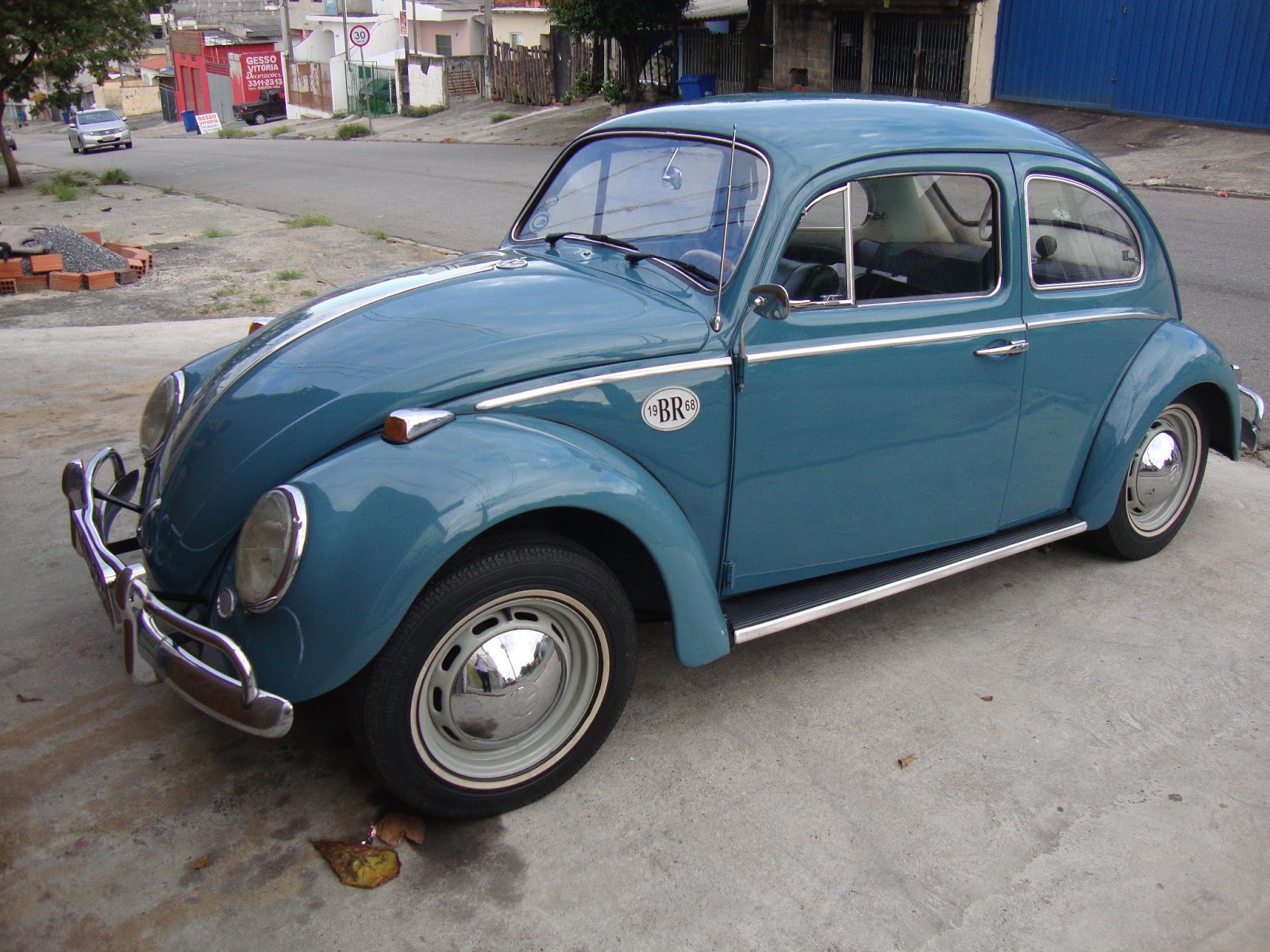 FUSCA AZUL REAL 1968: FUSCA AZUL REAL ANO 1968