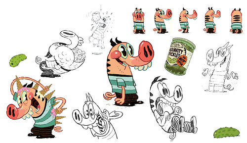 NickALive!: Nickelodeon Animation Studio Unveils Exclusive "Pig Goat ...