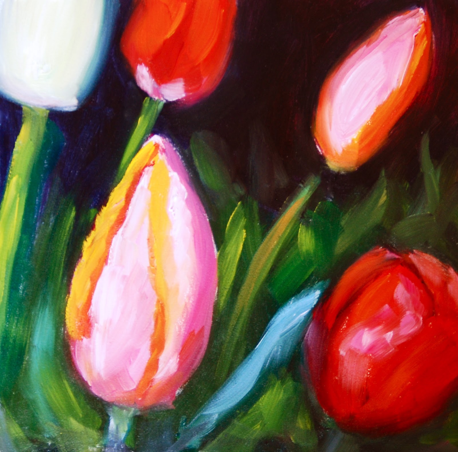 Kristen Reitz-Green: Impressionist Flower Paintings Galore!