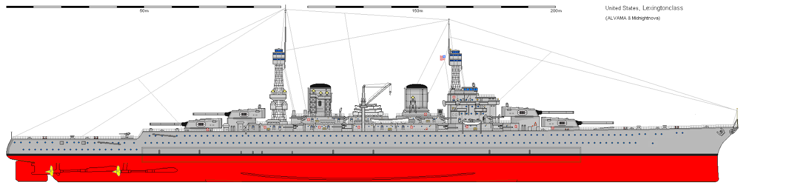 WARSHIPSRESEARCH: American battle cruiser USS Lexington (CC-1) 1921 ...