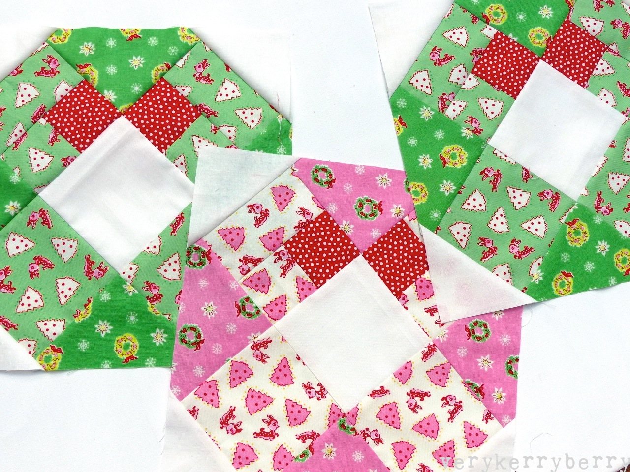 verykerryberry: Little Joys Quilt Along Week Three: Wreath Block