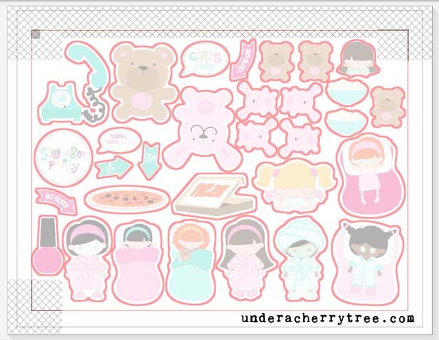Under A Cherry Tree: Jin's Make-Your-Own Stickers