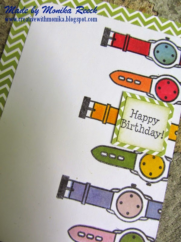 Creative With Monika: Another Father´s Day Card with a Ribbon Tie and a ...