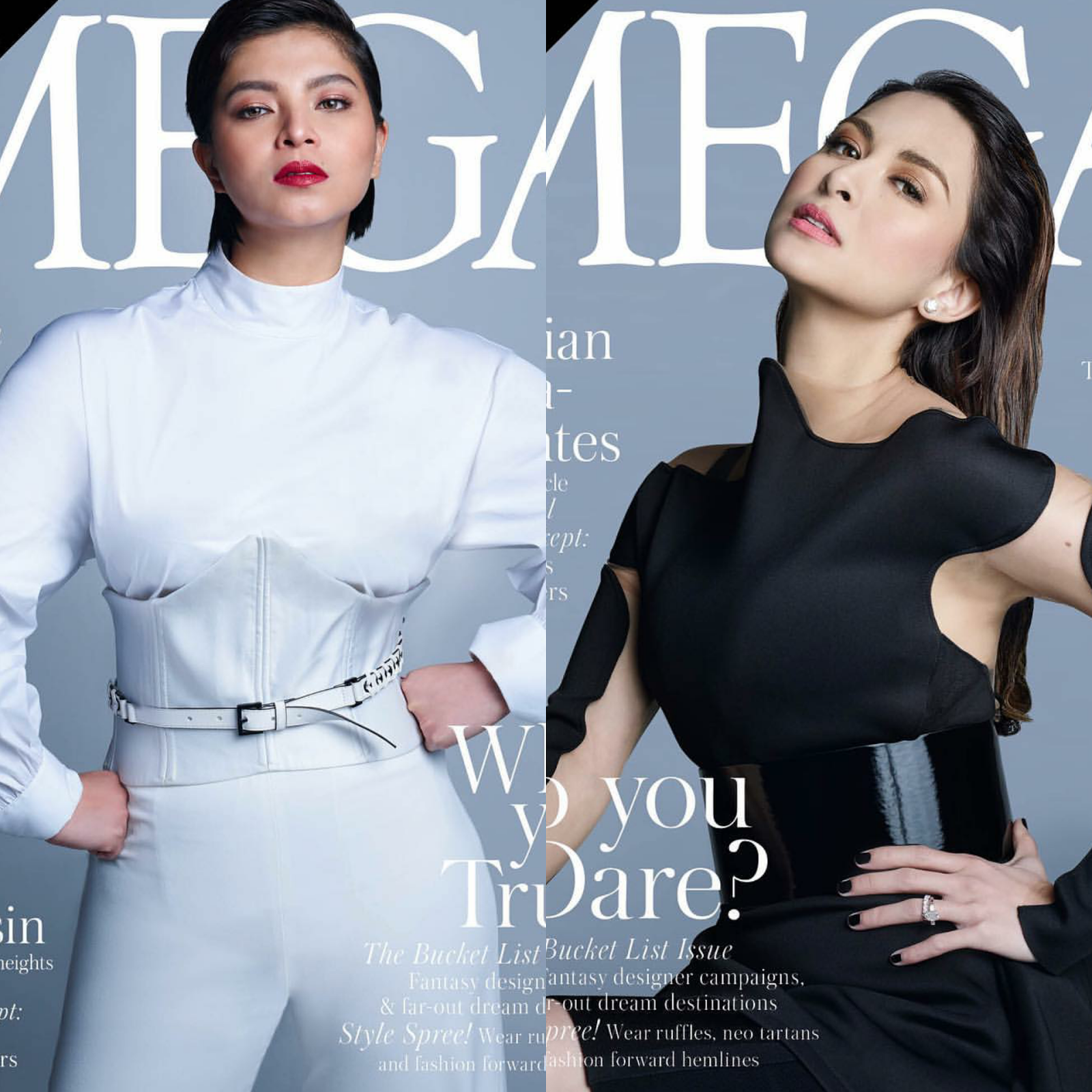 Two 'Darna': Angel Locsin and Marian Rivera together on MEGA Magazine ...
