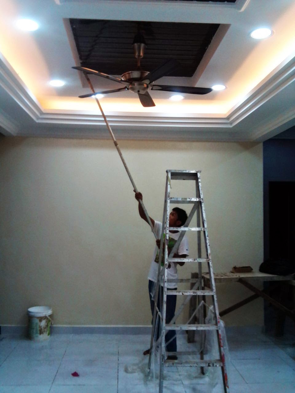 Contoh-contoh renovation rumah-Pemasangan Siling Kapur ~ Rumah Kediamanku