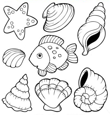 Imagini de colorat cu PESTI pentru copiii de gradinita - Bol cu Pesti ...