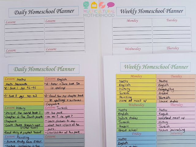 Homeschool Weekly Planning + Free Printables! | Multicultural Motherhood