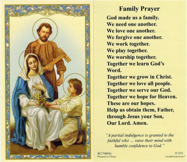 Saint Patrick Roman Catholic Church: February - Month of Holy Family