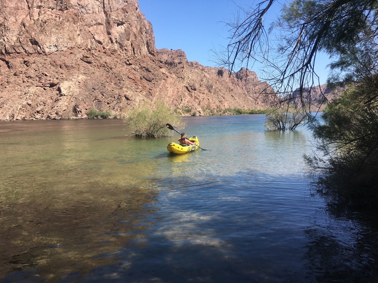 Natural Hot Springs: May 11. 2017 - Kayaking the Colorado River