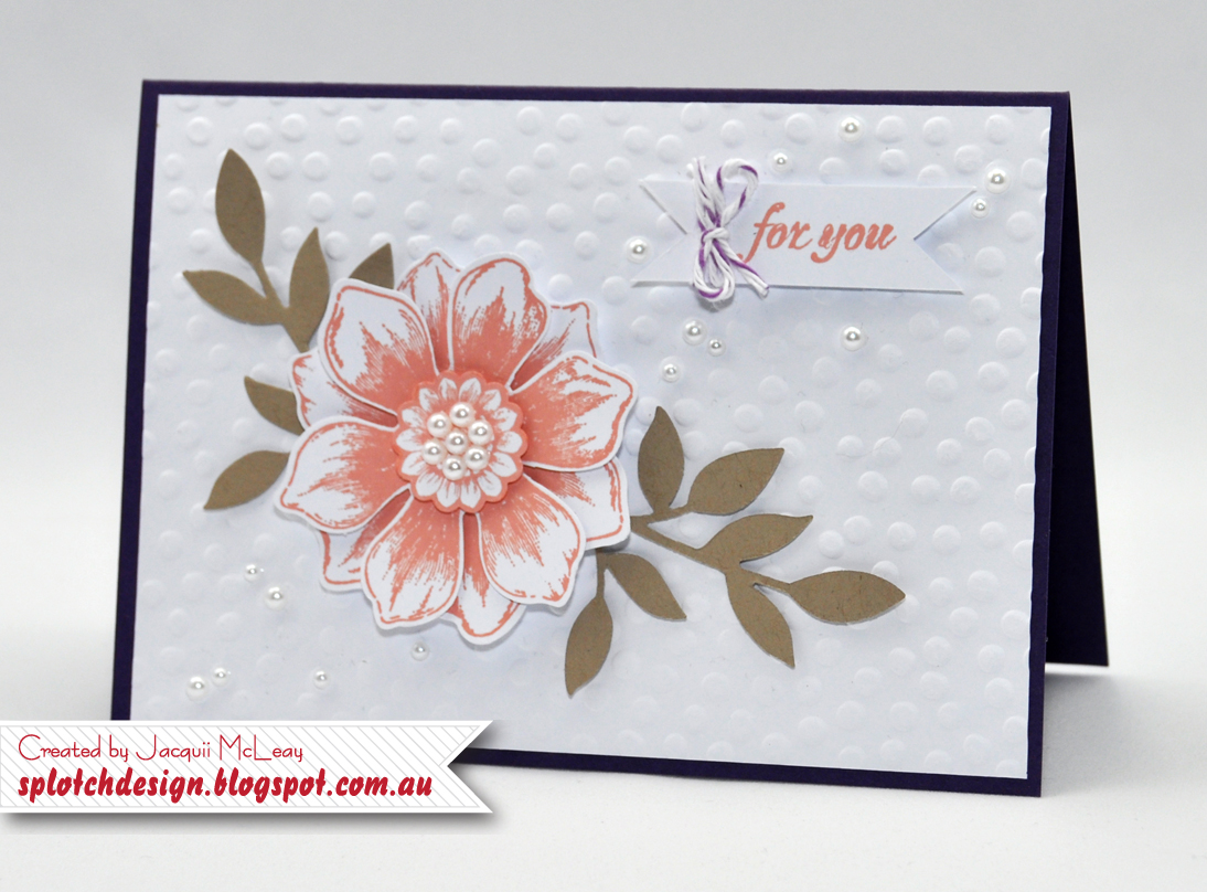 Splotch Design - Adding ink to paper!: Simple Flower Cards
