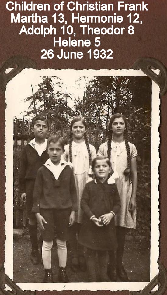 Frank Family history: Frank Family - Germany to Australia