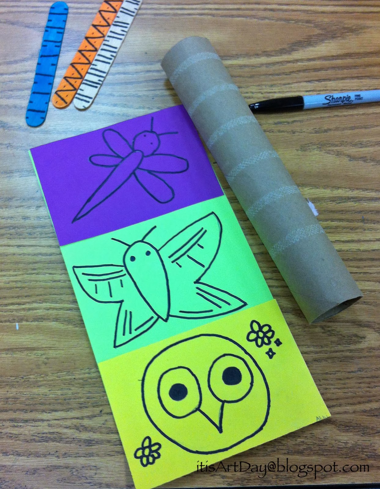 Colorful Totem Poles