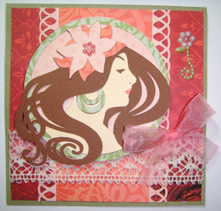 Created By Tatiana: Beautiful Lady Face Card and Journal