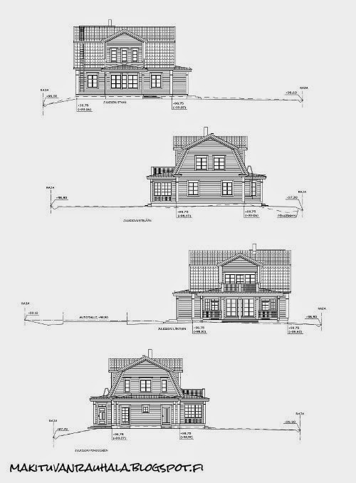 Mäkituvan Rauhala: Piirustukset