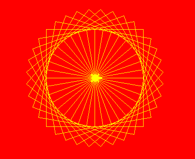 draw circle using squares