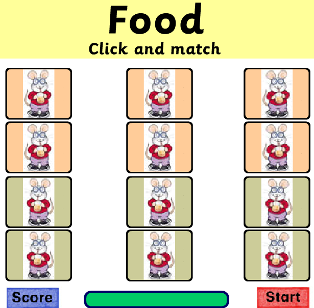 CBM FRANCISCO GINER DE LOS RIOS MURCIA: Food Matching Game