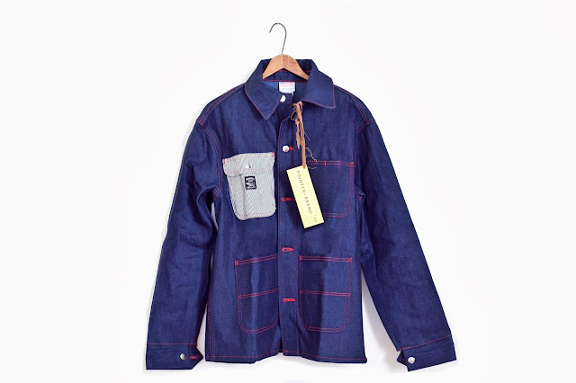 Alex Grant: Pointer Brand Indigo Denim Double Needle Chore Jacket