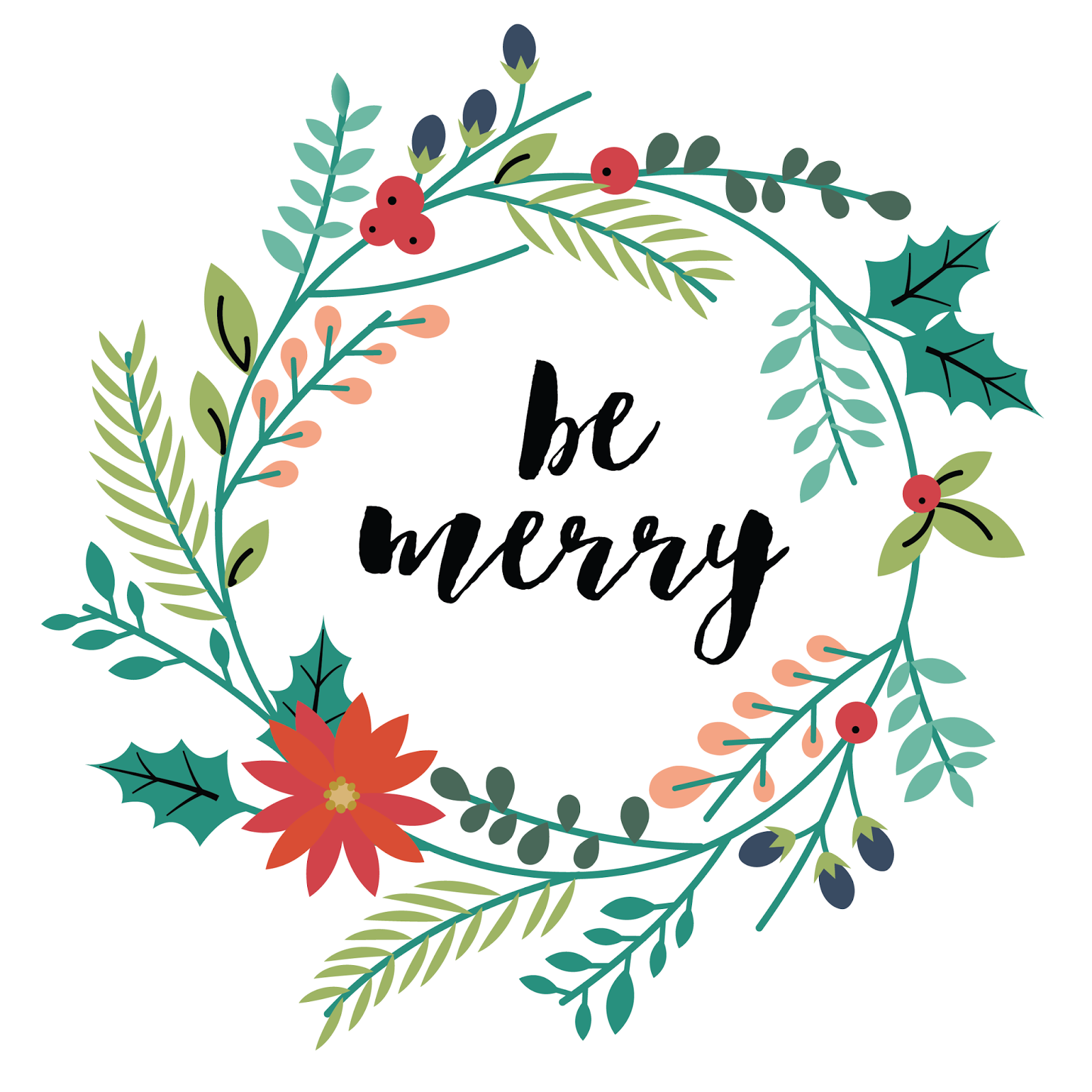 FREEBIE // BE MERRY – Oh So Lovely Blog