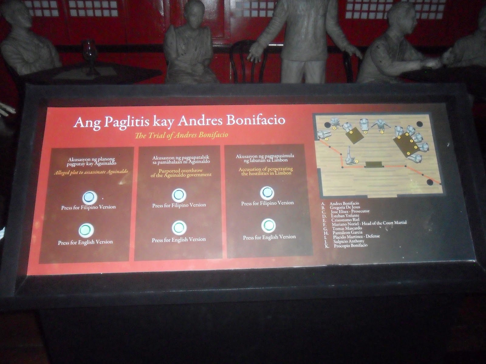 Dince's Chronicles: THE MODERNIZED GAT/HERMANO ANDRES BONIFACIO TRIAL ...