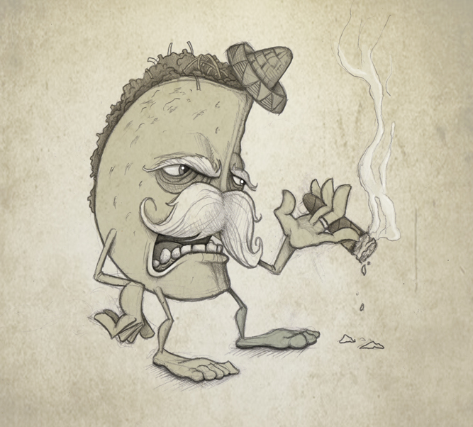 Dave Armstrong presents: mildly enjoyable artwork: Sketch: Taco Man