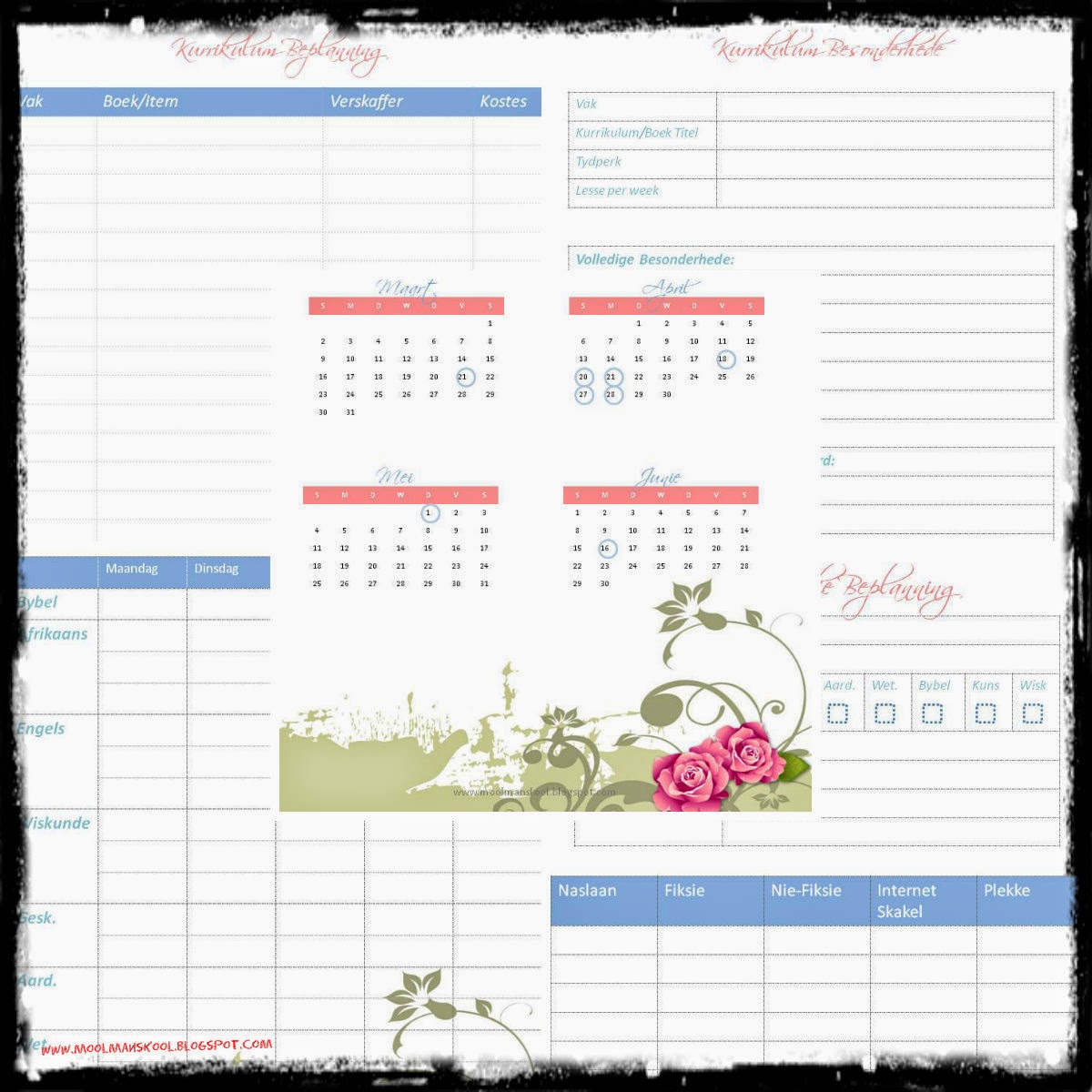 Hart van die Huis: Tuisonderwys Beplanner