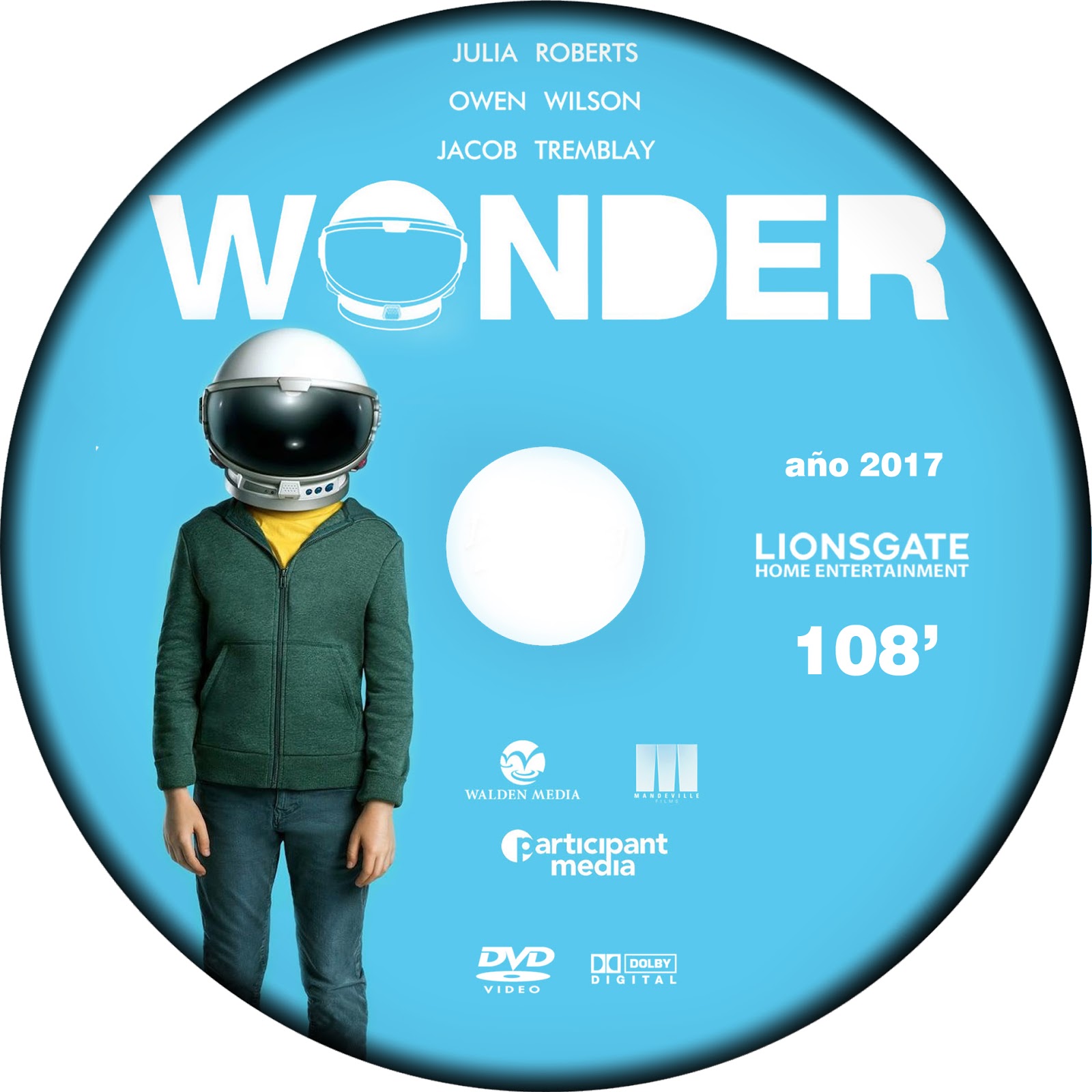 Caratulas de películas DVD para cajas CD: Wonder - [2017]