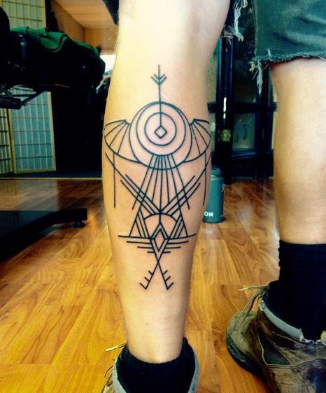 150+ Cool Calf Tattoos For Men (2019) Side, Inner Sleeves Designs ...