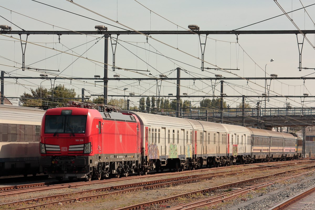 LA PASSION DU TRAIN: Essais de la Vectron DB 193.318 en Belgique (3 / 3 ) .