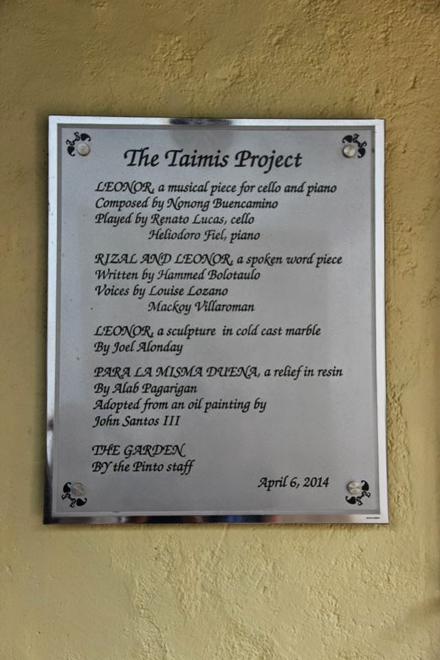 ETC - Events, Travel and Cuisine: Taimis: Rizal’s Unrequited Love