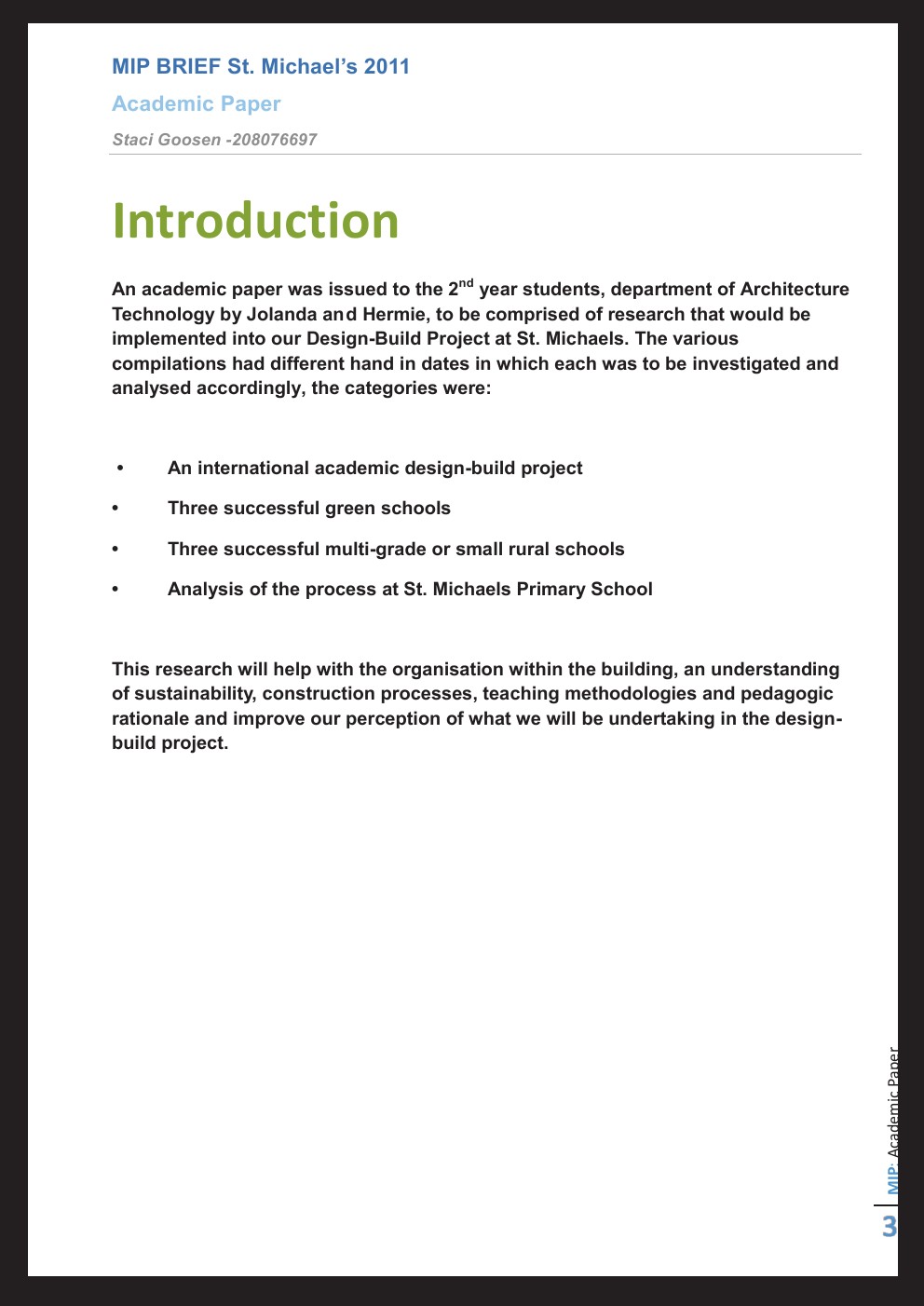 The Life of a Wannabe Architect...: MIP