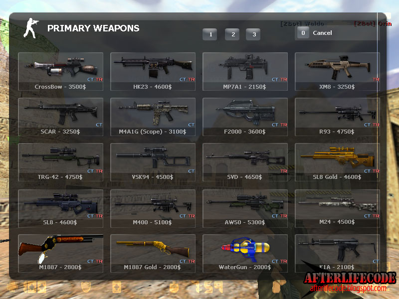 D-Quantumz: Cara menampilkan senjata rahasia Counter strike extreme v.5