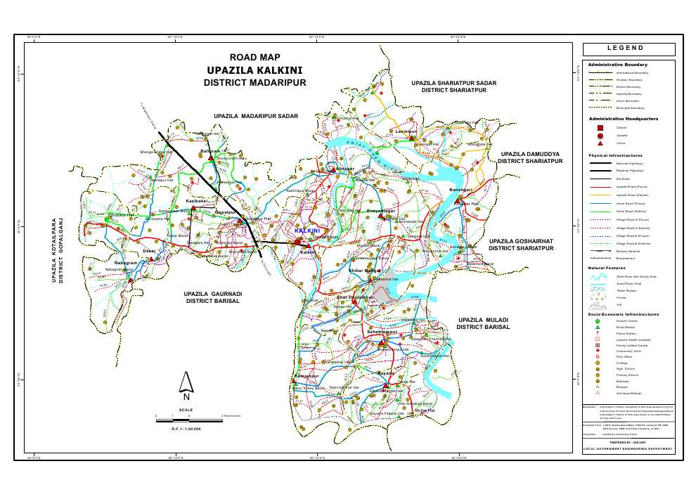 Mouza & Land Use Maps of Kalkini Upazila, Madaripur, Bangladesh ...
