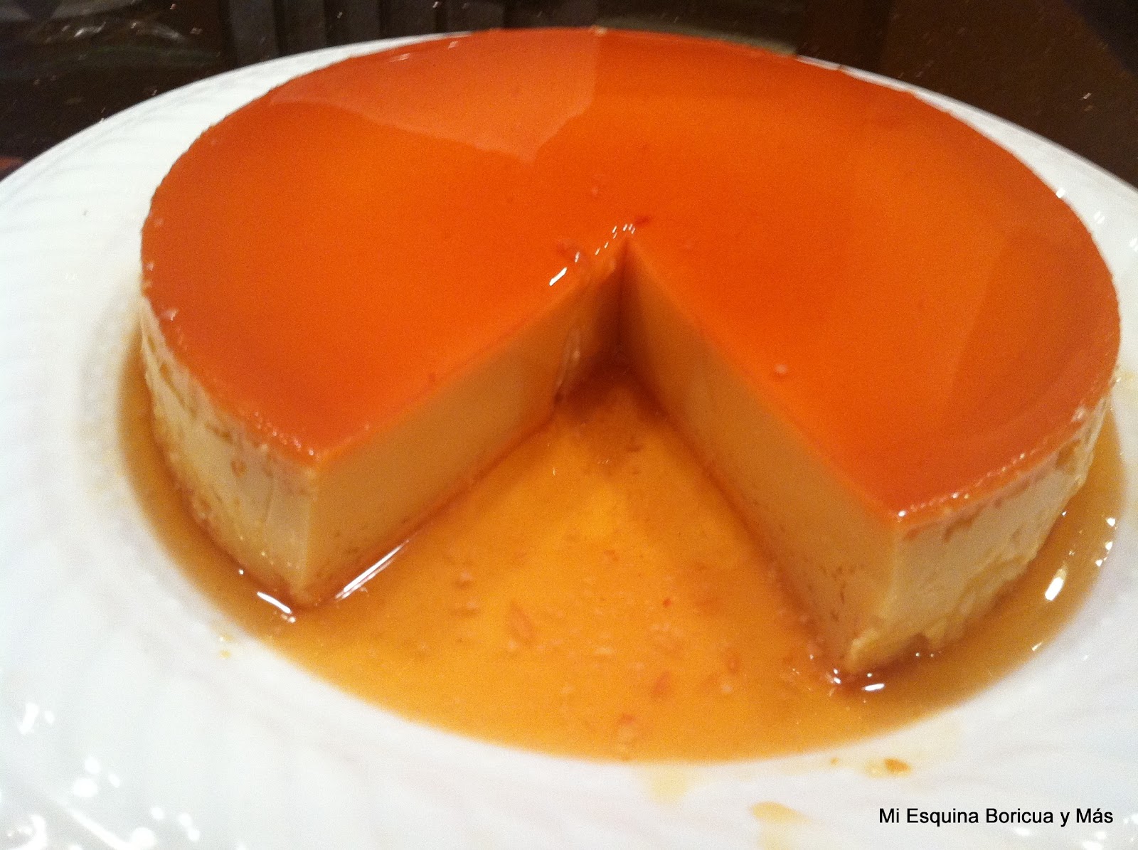 Flan De Vainilla Puertorriqueno