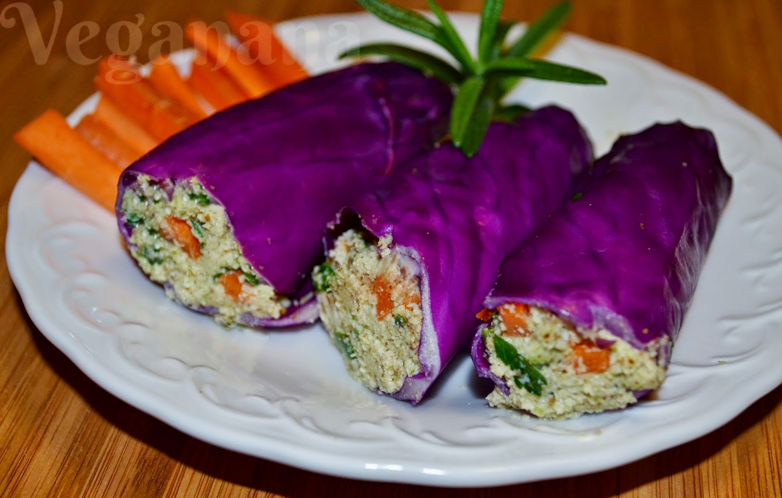 Rolinhos de Repolho Roxo com Pasta de Avelãs | Receita rápida e simples ...