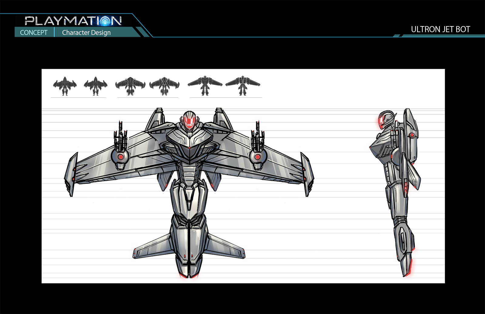 Art of Justin Cho: PLAYMATION_Marvel's Avengers_Ultron bot Concepts