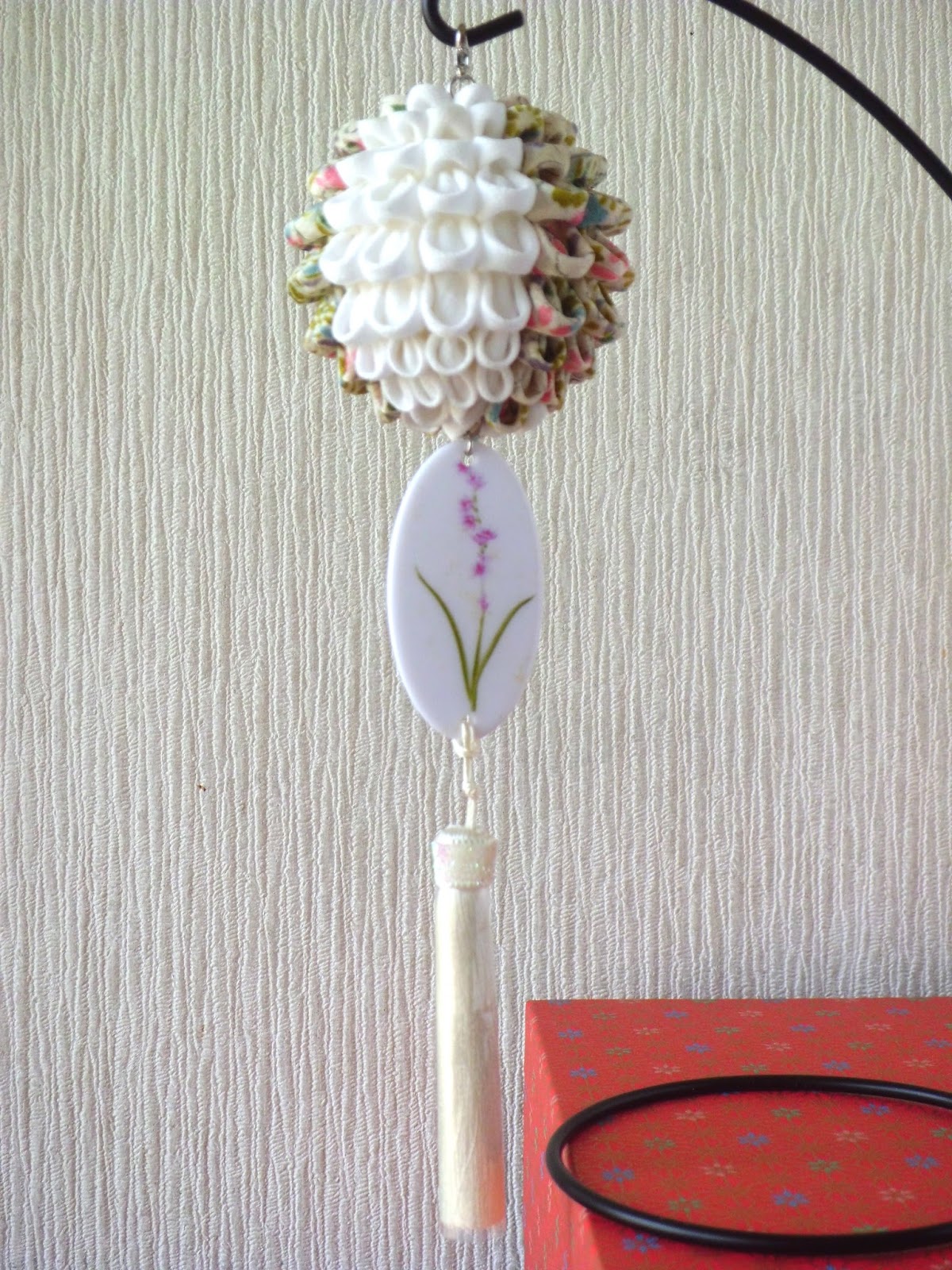 HandcraftKu : Tsumami Zaiku Kusudama Flower Ball Oriental Home Decor