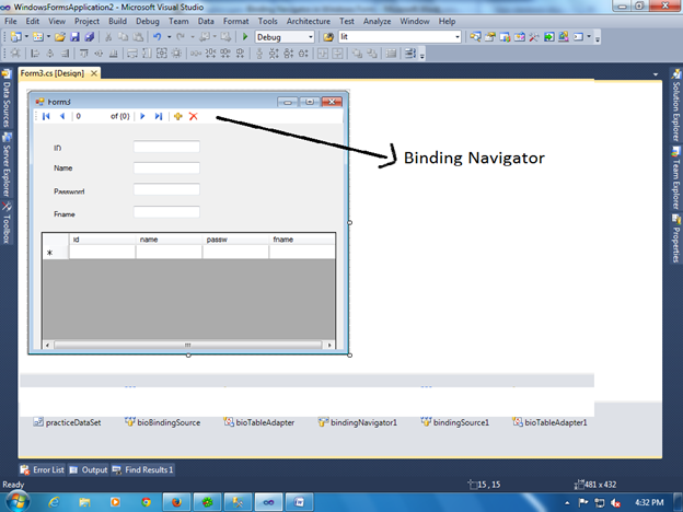 Working With a Binding Navigator Control in Windows Forms