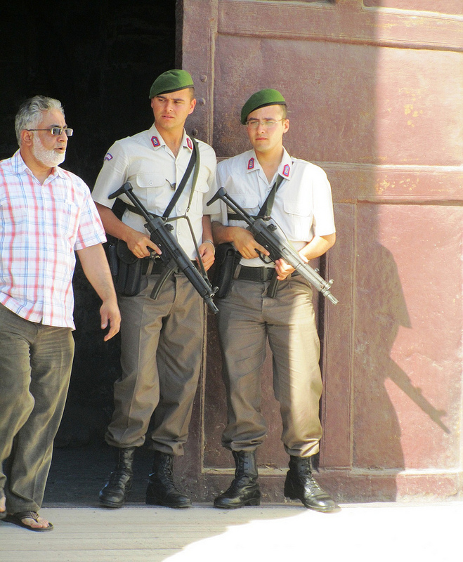 Modern Military Uniforms: Turkish guards at Topkapi palace
