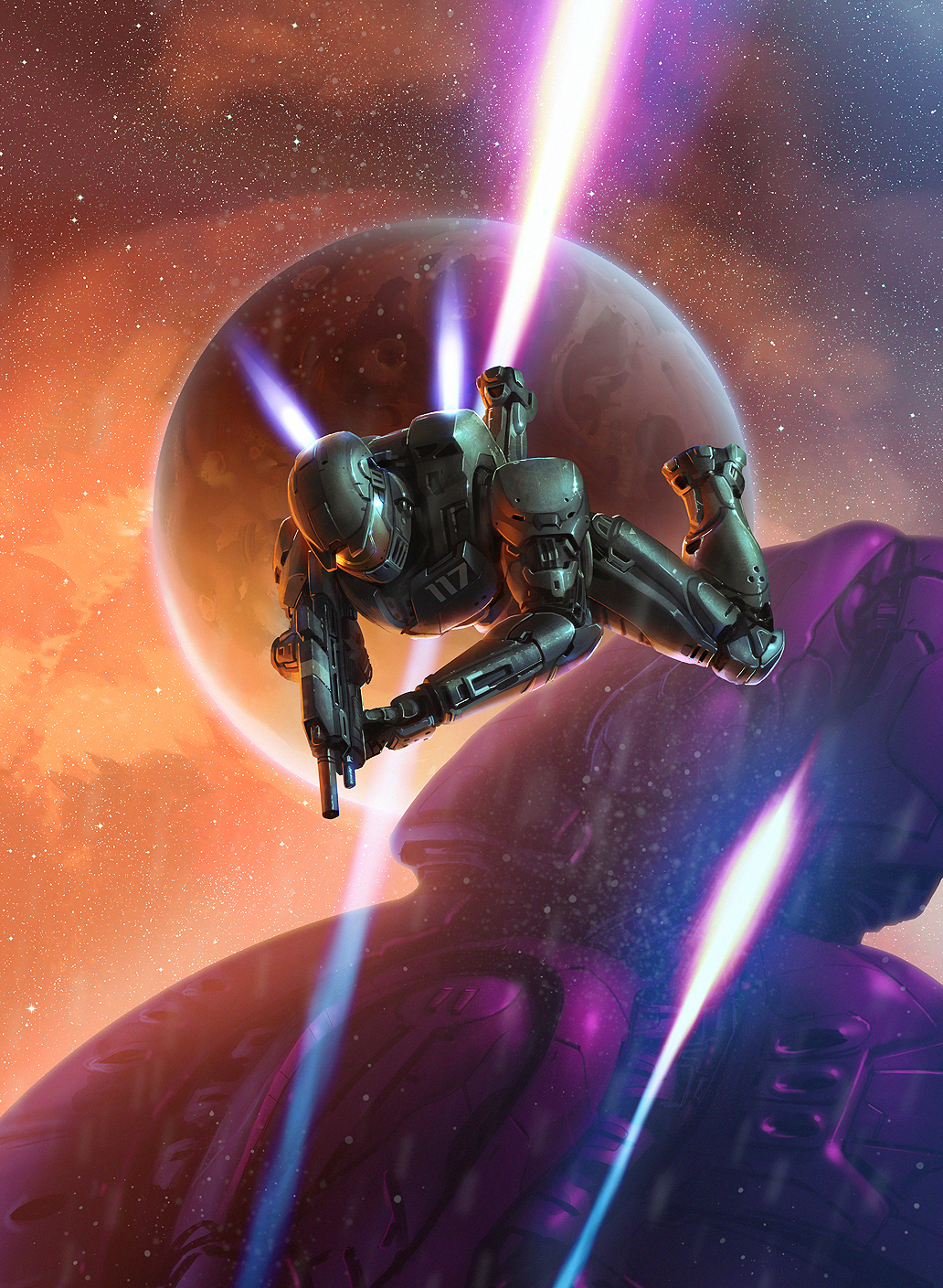 Space Ship Guru: Master Chief Illustration