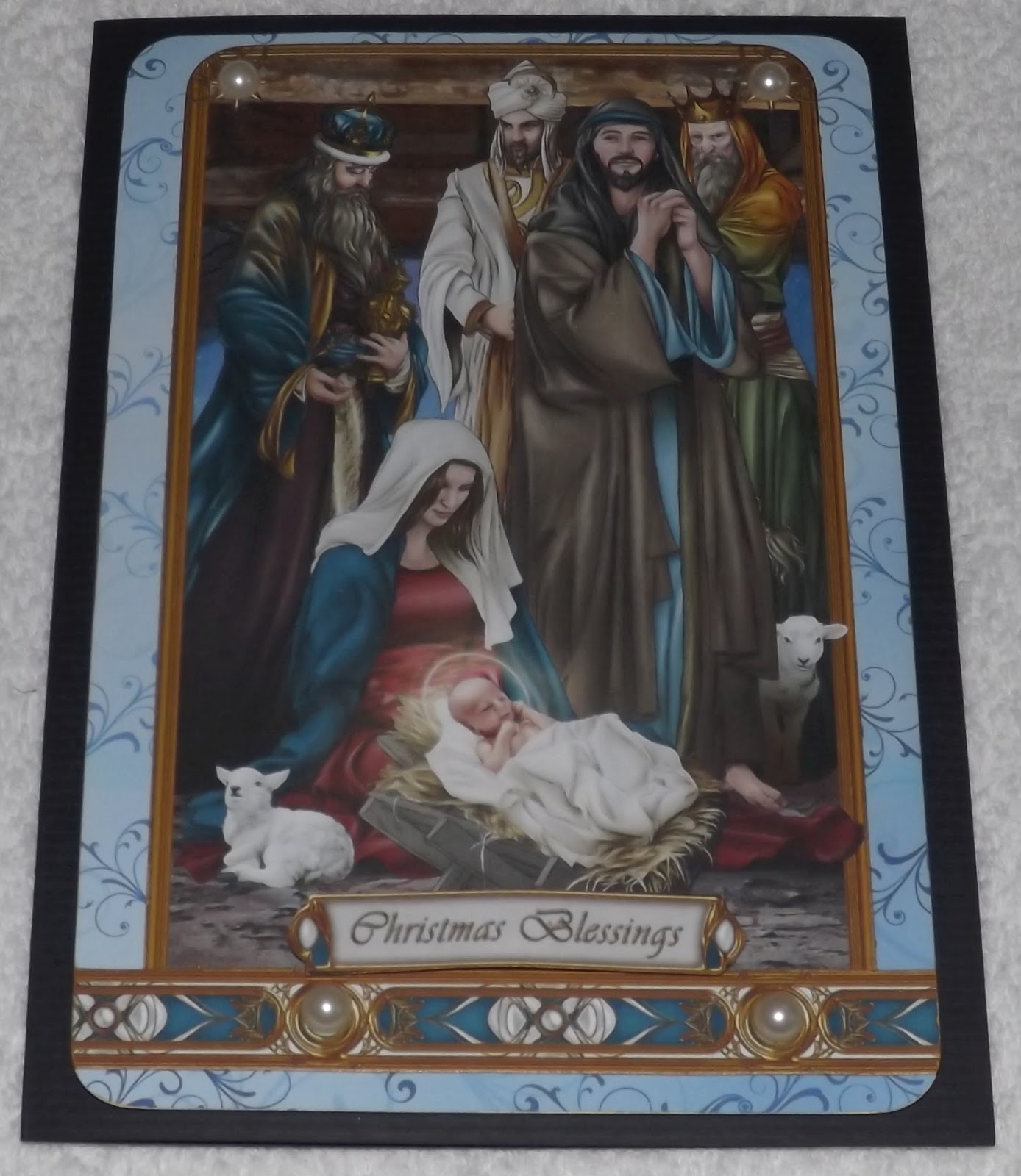 Kym's Crafty Cards: Clean and Simple (CAS) Nativity Christmas Card