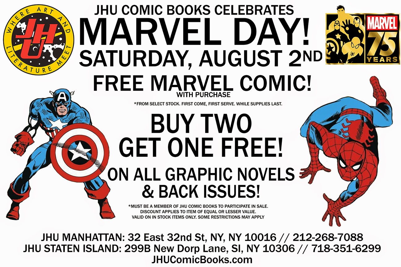 JHU Comic Books: Saturday, August 2nd: JHU Comic Books Celebrates ...