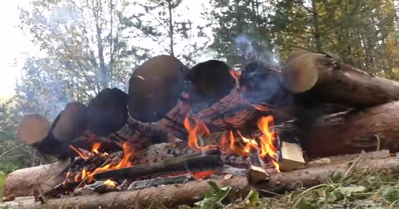 Fieldcraft, Survival, and Security: Siberian Big Log Fire